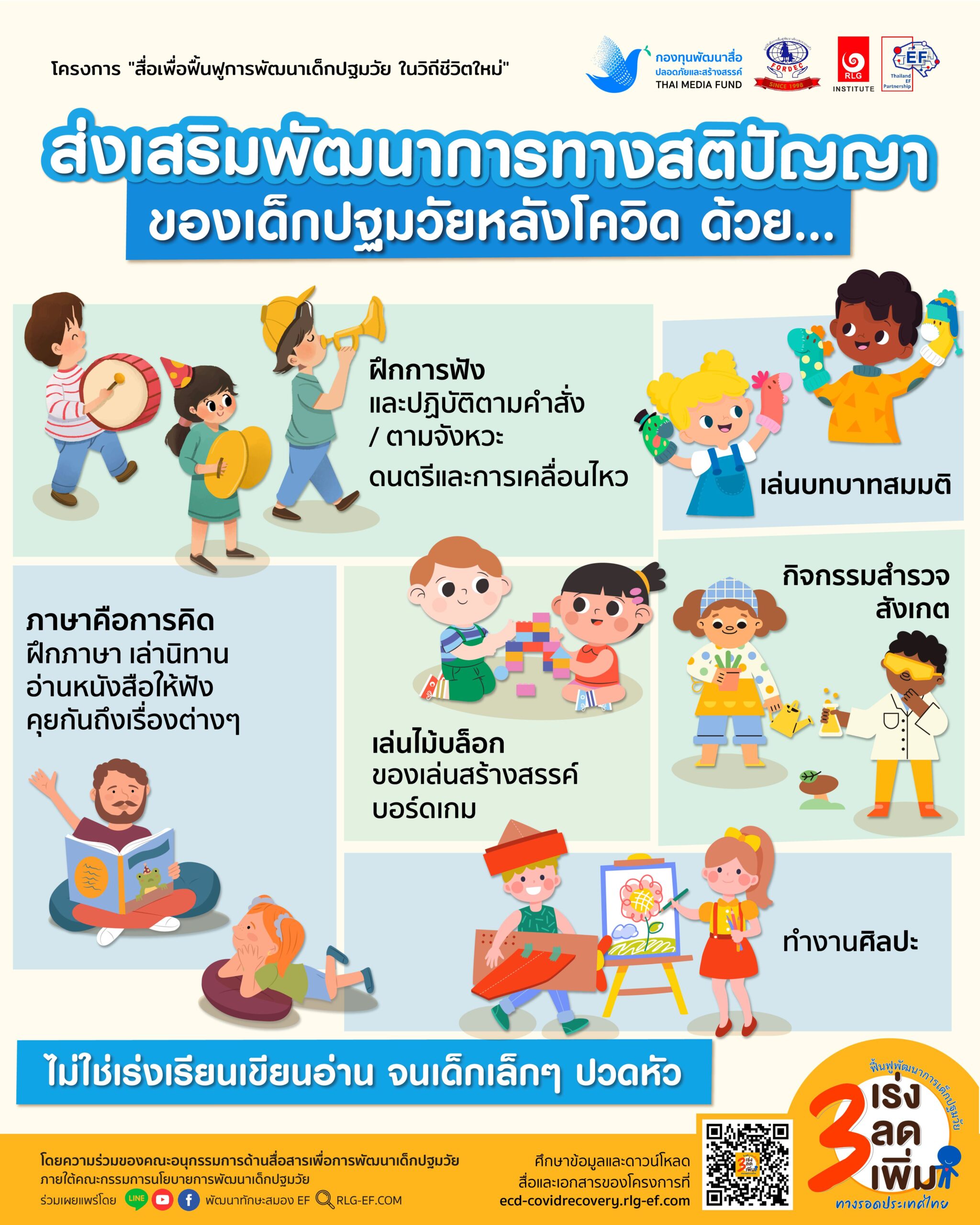 หน้าหลัก - "สื่อเพื่อฟื้นฟูการพัฒนาเด็กปฐมวัย ในวิถีชีวิตใหม่"